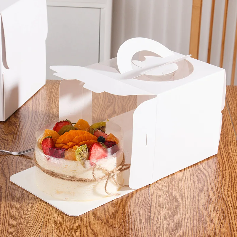 10PACK-Cake-Box-with-Window-Paper-Box-Cake-Packaging-for-Wedding-Home ...