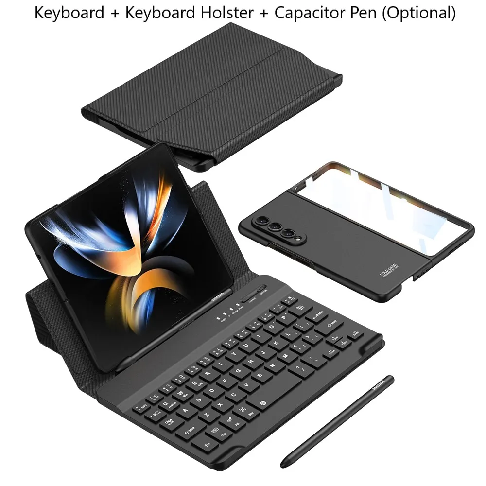 With Stylus Magnetic Stand Holster Wireless Keyboard Bluetooth ...