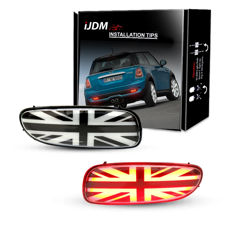 iJDM Taillight Style Rear Bumper Reflector Lights for MINI Cooper R56 ...