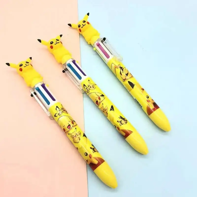 Pokemon-Pikachu-Cute-Cartoon-Kawaii-6-8-color-Ball-Point-Pen-Pet-by ...