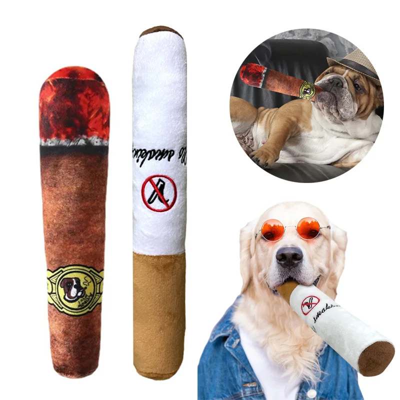 Pet-Funny-Toys-Cigar-Big-Smoke-Plush-Sound-Squeak-Fake-Cigarettes-Toys ...
