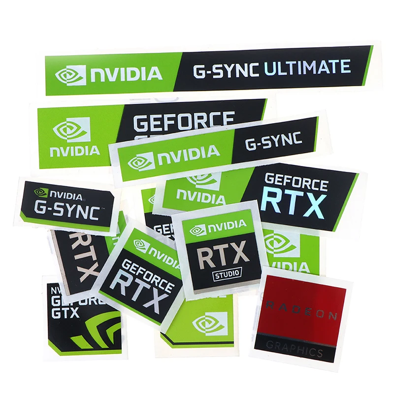5pcs/lot NVIDIA GTX GEFORCE Sticker Label decal For LAPTOP Desktop computer