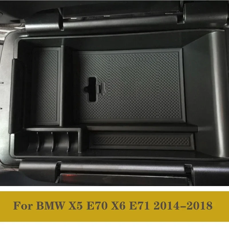 For BMW X5 E70 X6 E71 2014 - 2018 Car Styling Plastic Interior Armrest ...
