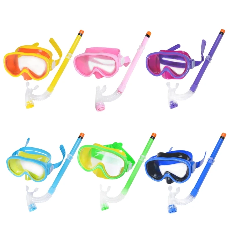 Children-Unisex-Swimming-Goggle-Anti-Fog-Diving-Masks-Dry-Top-Snorkels ...