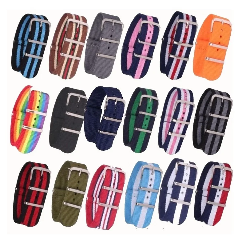 1pc-Nylon-strap-12mm-14mm-16mm18mm-20mm-22mm-24mm-watch-band-Waterproof ...