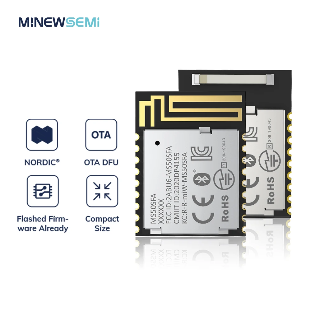 MinewSemi-Ultra-Low-Power-Nordic-nRF52832-5-0-Mesh-Bluetooth-PCB-Module ...