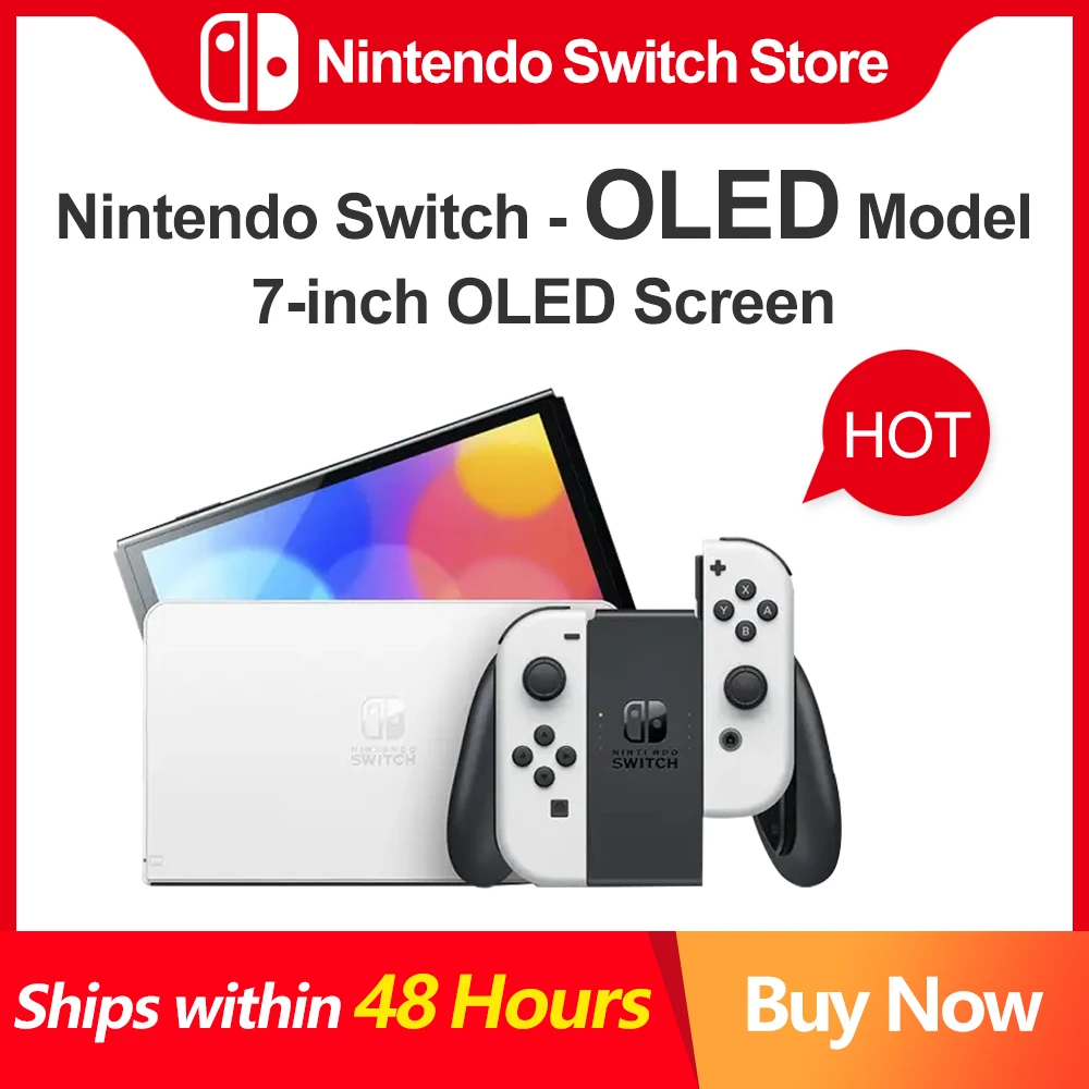 Nintendo Switch OLED Model White Set 7 Inch Colorful Screen Joy‑Con ...