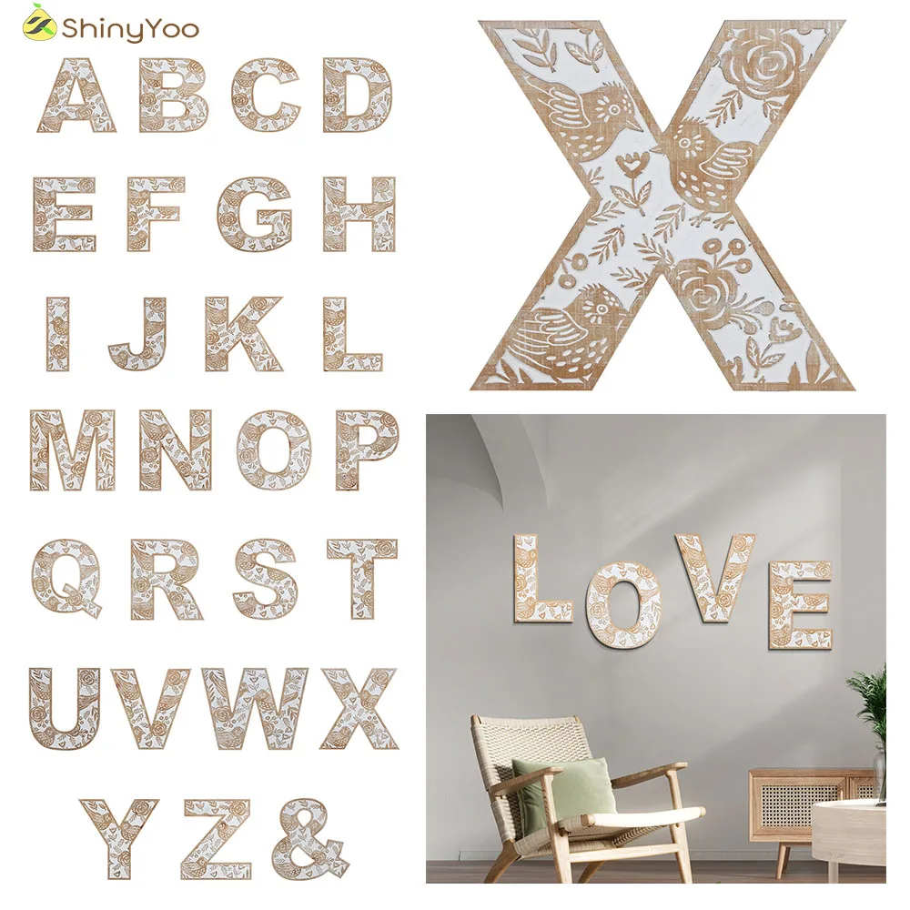12-DIY-Wood-Letters-for-Wall-Decor-Rustic-Wall-Sign-Decorative-Hanging ...