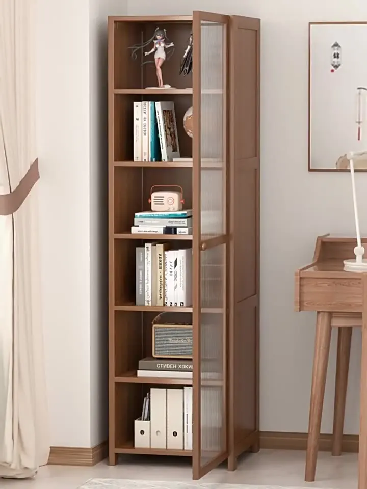 Bookshelf, storage rack, dust-proof floor-standing, simple household ...