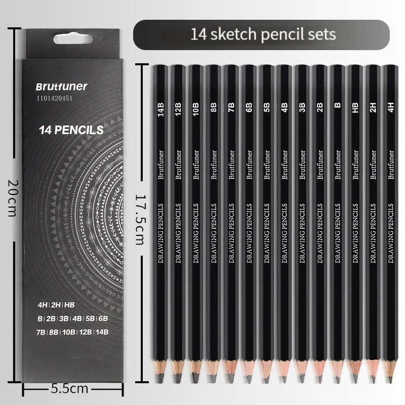 Profissional-Esbo-o-L-pis-Set-Arte-Grafite-Pintados-M-o-Caneta-Escola ...