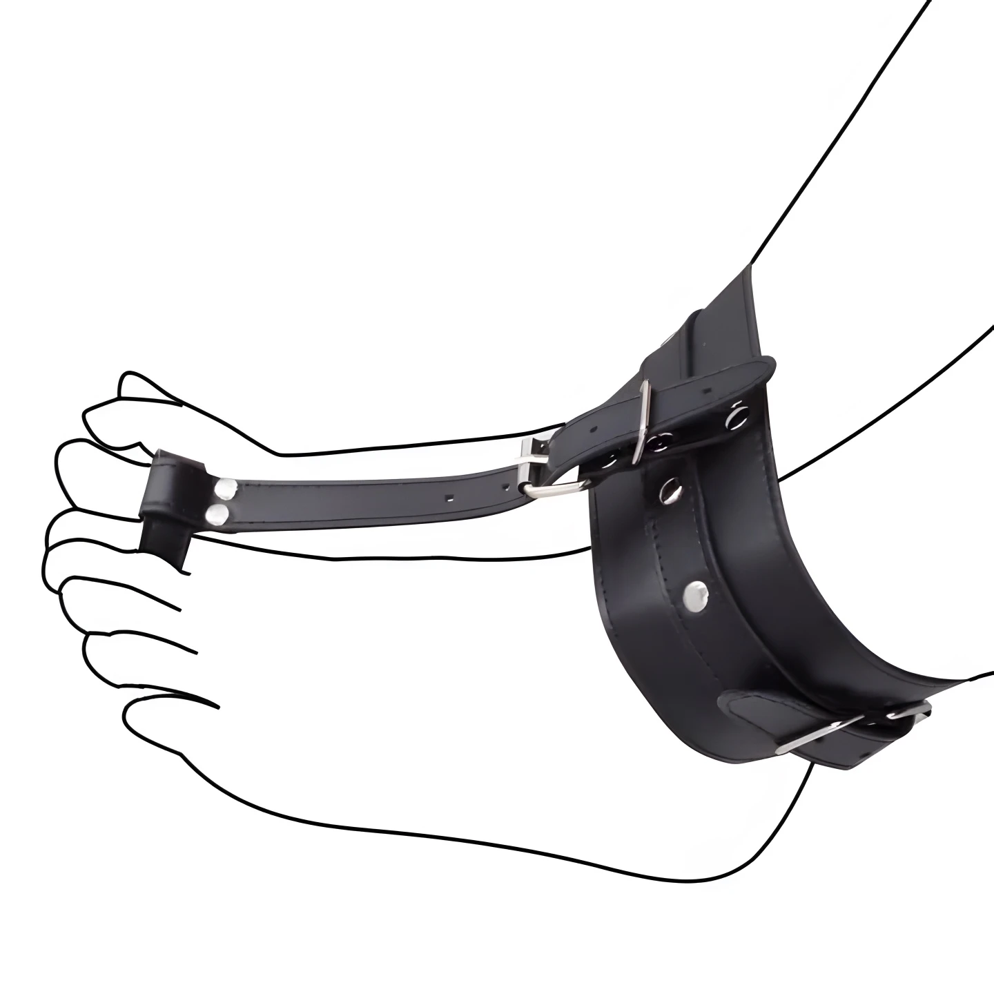 SM Toe Shackles Ankle shackles Leg Bondage Cuffs BDSM Slave Game Prop ...