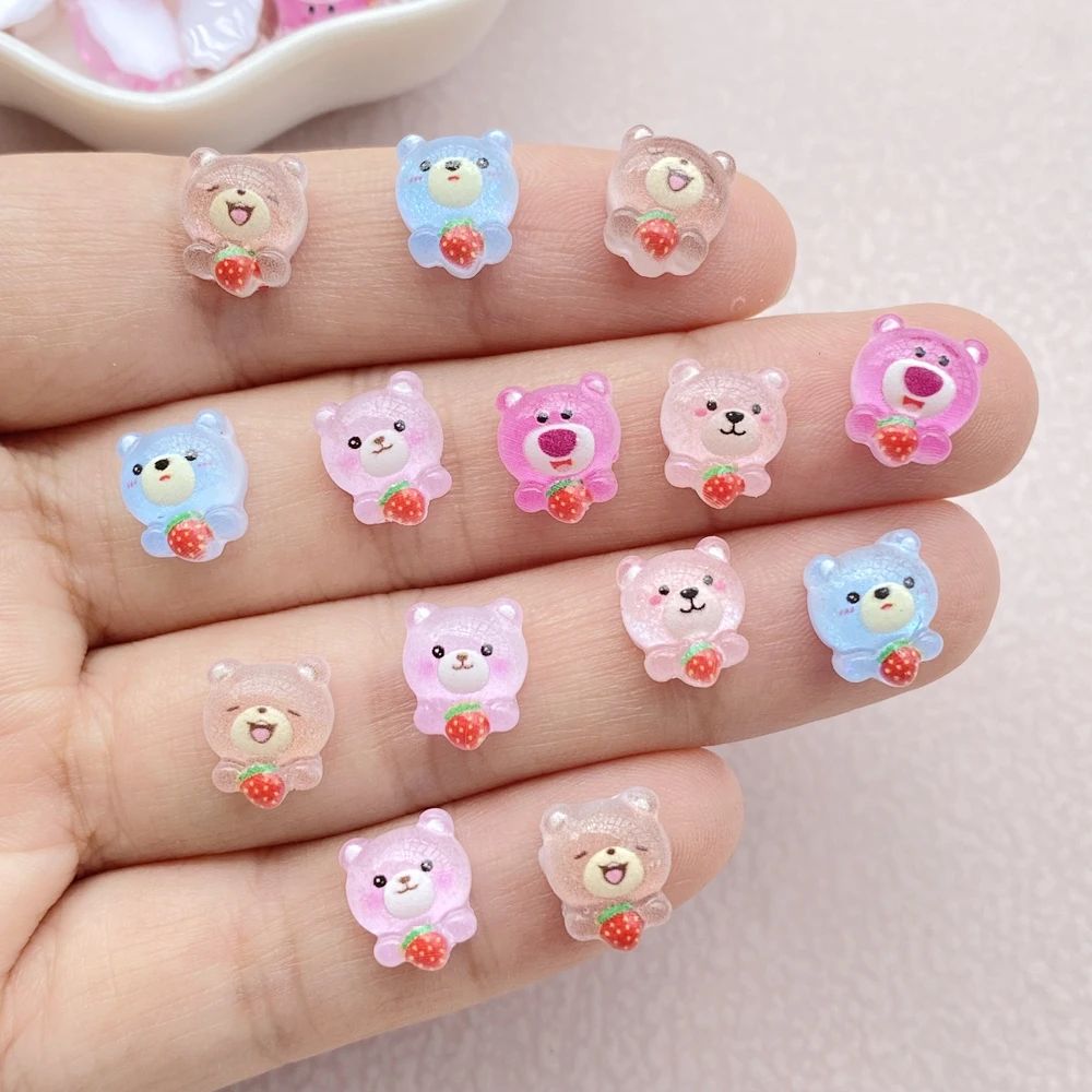 50-Pcs-New-Lovely-Cartoon-Mini-Bear-Series-Resin-Flat-Back-Scrapbook ...