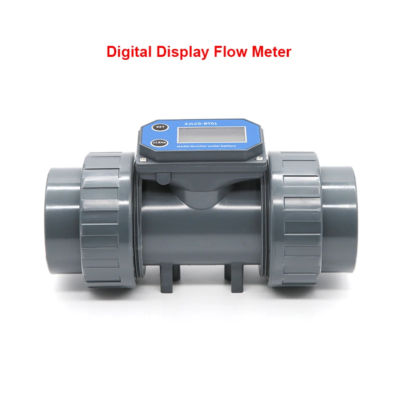 Dry-Cell-Digital-Display-Flowmeter-High-Precision-LCD-Electronic-Flow-Meter-UPVC-Flow-Sensor ...