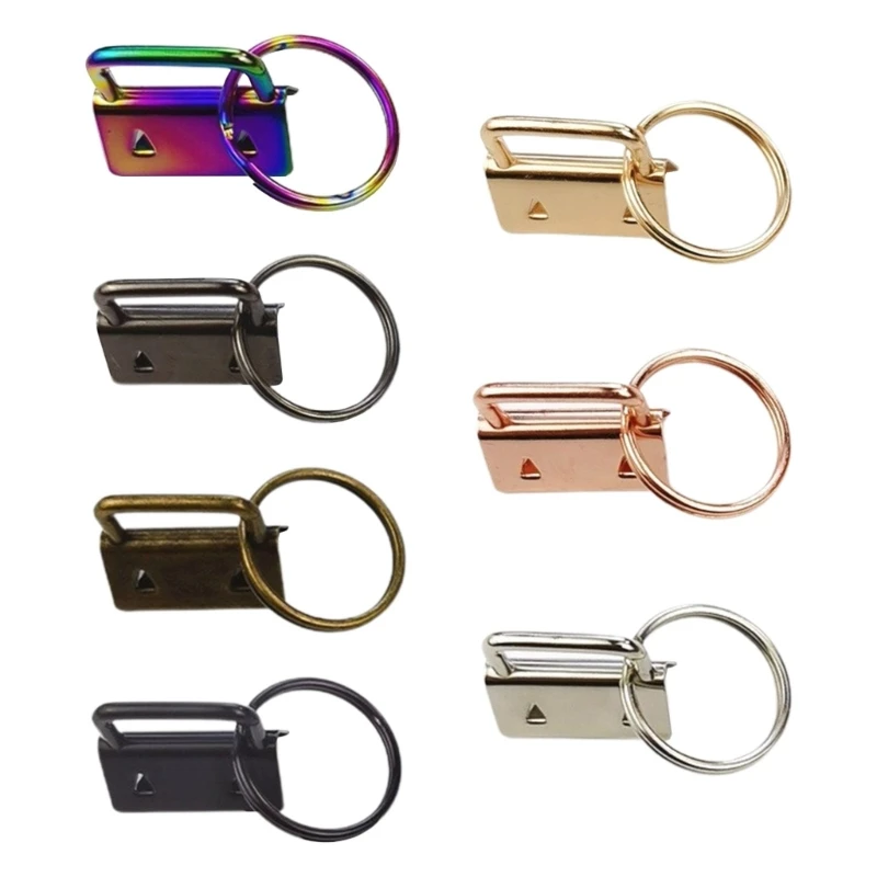 Key-Fob-Hardware-with-Key-Rings-Set-of-80-Bag-Wristlets-and-DIY-Crafts ...