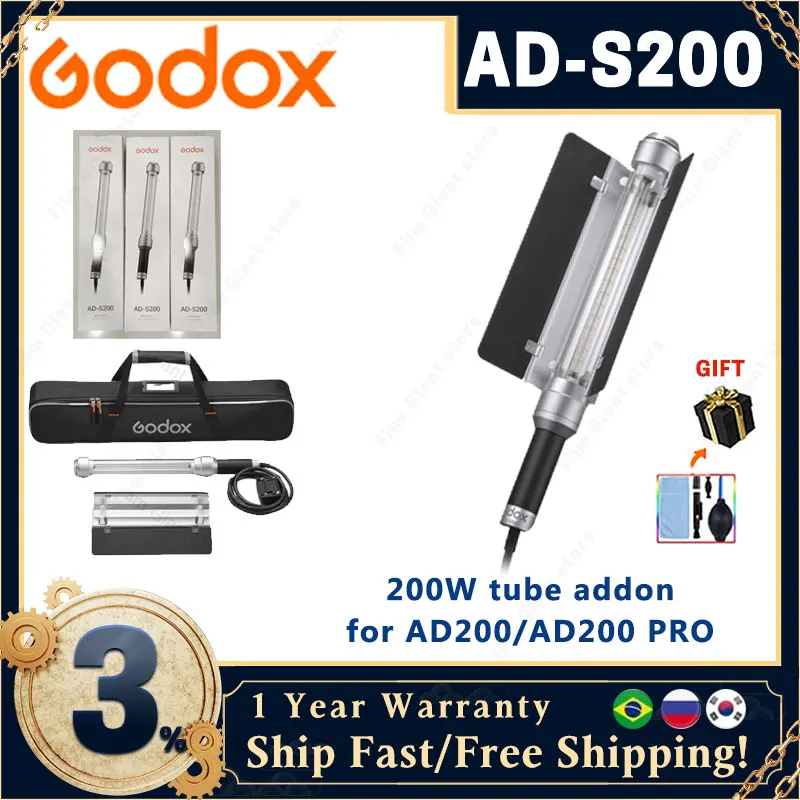 Godox-AD-S200-200W-5800K-tube-addon-for-Godox-AD200-AD200PRO-stick ...