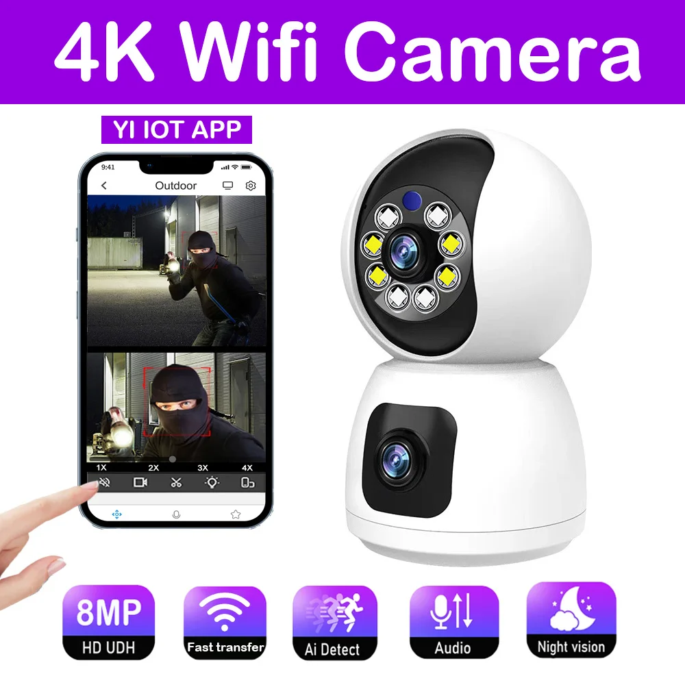4K-8MP-Wifi-IP-Camera-Indoor-Wireless-CCTV-Surveillance-Camera-Smart ...