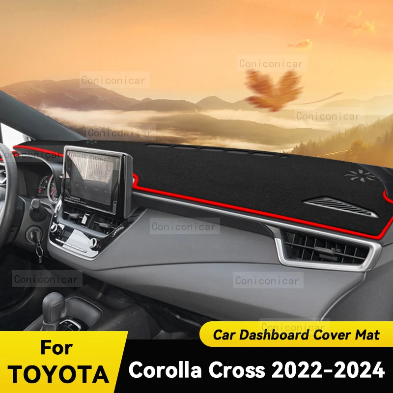 Dashboard-Cover-Mat-Protective-Pad-For-TOYOTA-Corolla-Cross-Hybrid-2022 ...