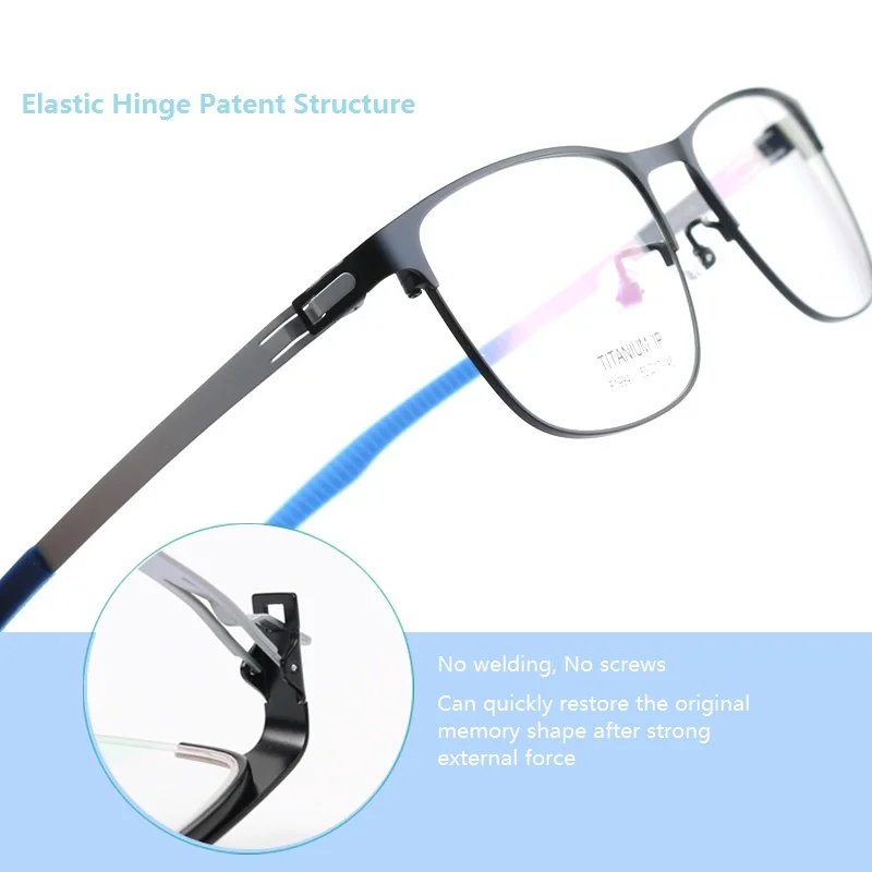 Pure-Titanium-Ultra-light-Men-Glasses-Frame-High-Elasticity-Simple ...