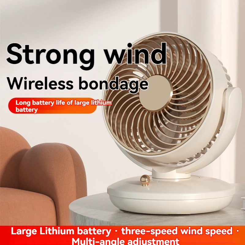 2024-Three-speed-shaking-head-mini-fan-charging-model-with-long-battery ...