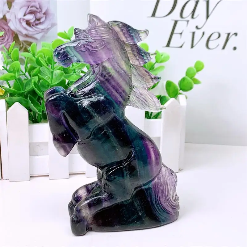 Natural-Rainbow-Fluorite-Horse-Carving-Statue-Carved-Crafts-Animal ...