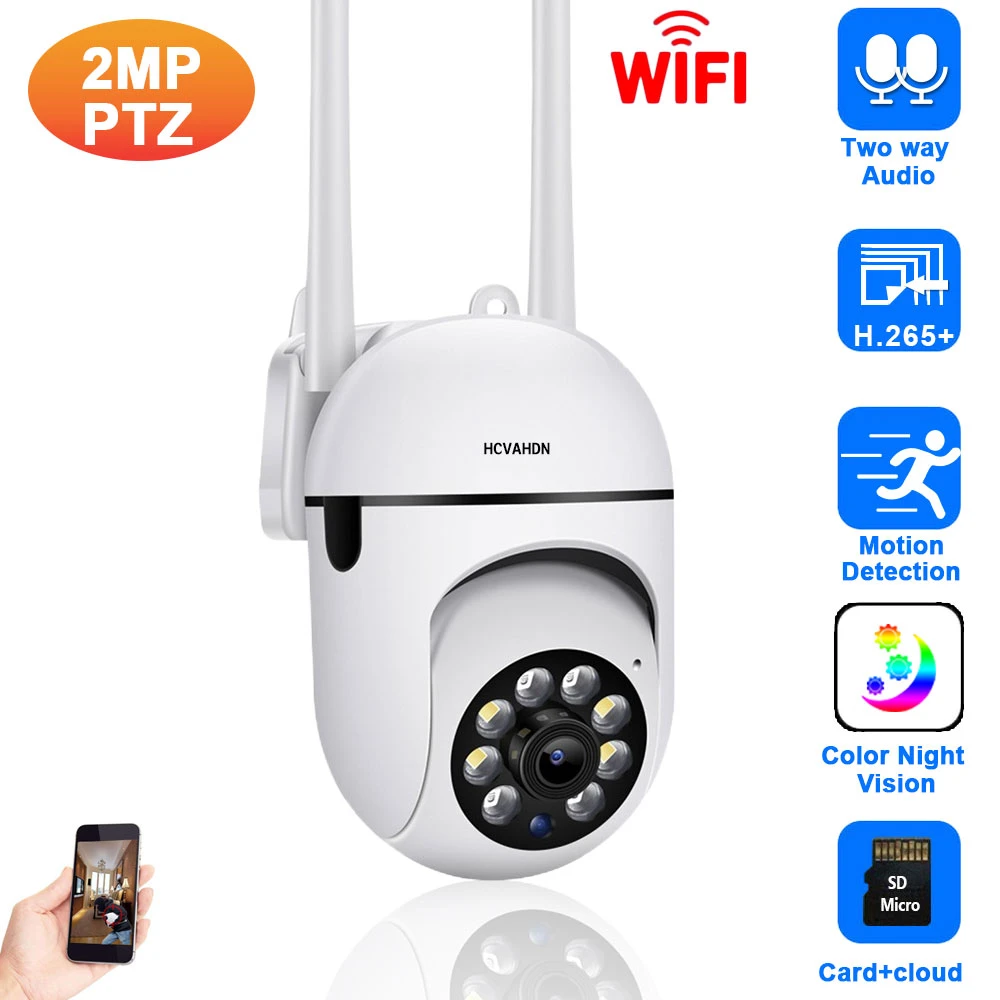 1080P HD Wifi IP Camera Color Night Vision Mini Baby Monitor 2MP Indoor ...