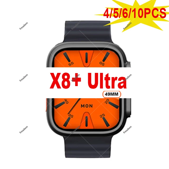 Original x8 plus ultra inteligente relógio masculino 49mm bluetooth ...