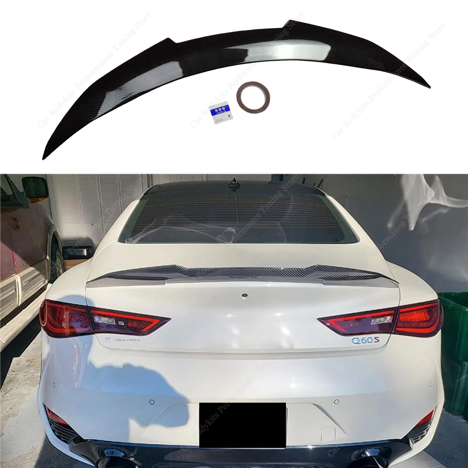 PSM-Style-High-Kick-Trunk-Spoiler-For-Infiniti-Q60-Q60S-CV37-2-0T-3-0T ...
