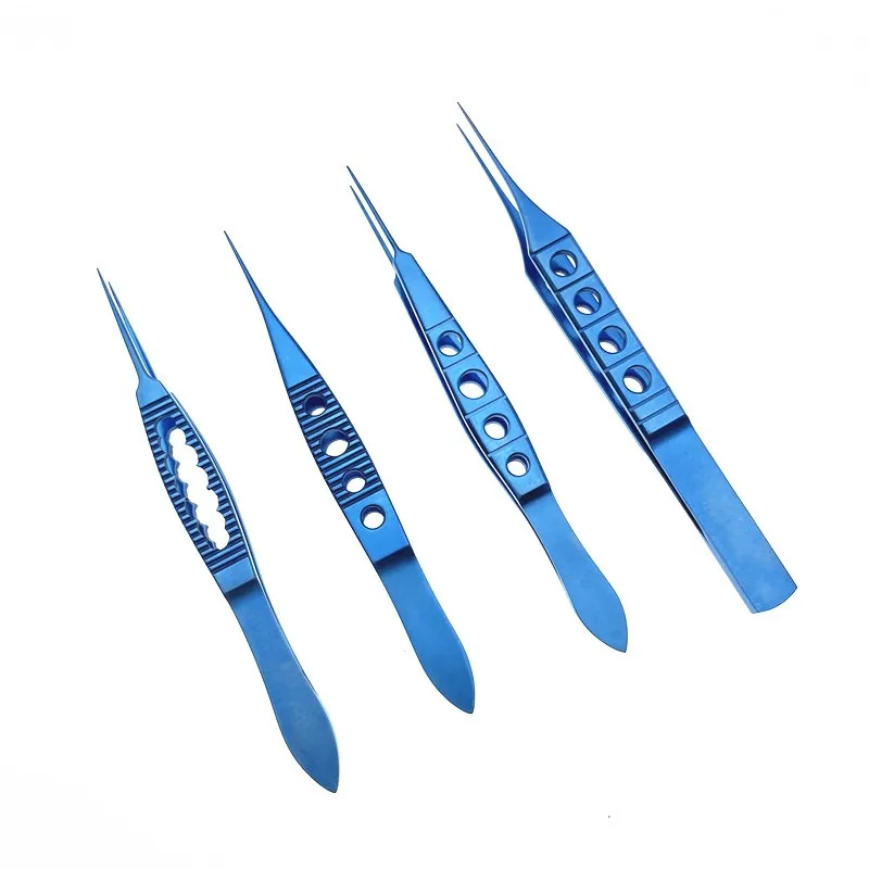 Titanium-Ophthalmic-Forceps-with-Teeth-102mm-108mm-115mm-Ophthalmic ...
