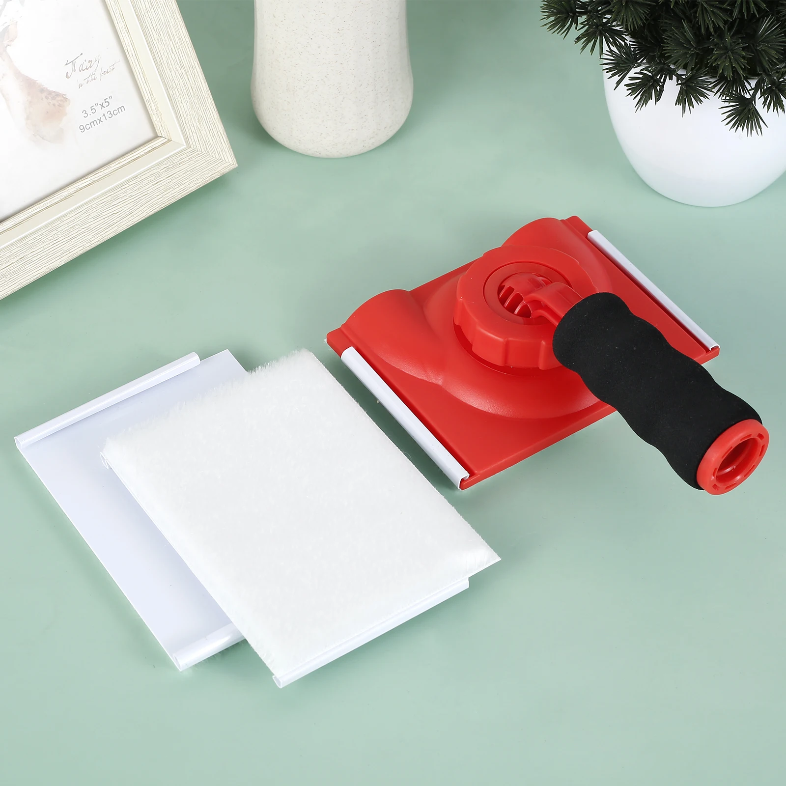 Paint-Edge-Trimmer-Plastic-Trim-Paint-Edger-Adjustable-Wall-Corner-Pad ...