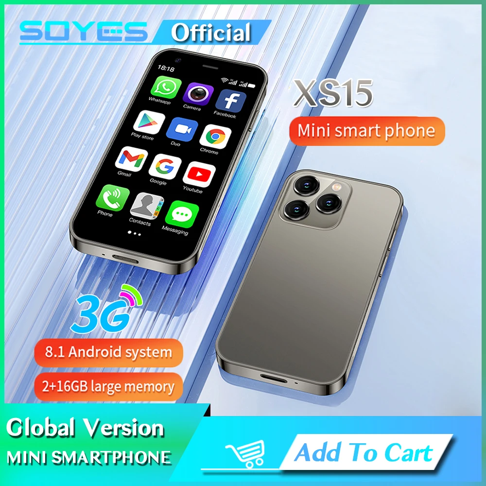 SOYES-XS15-mini-android-8-1-telefone-inteligente-3-0-polegadas-2GB-RAM ...