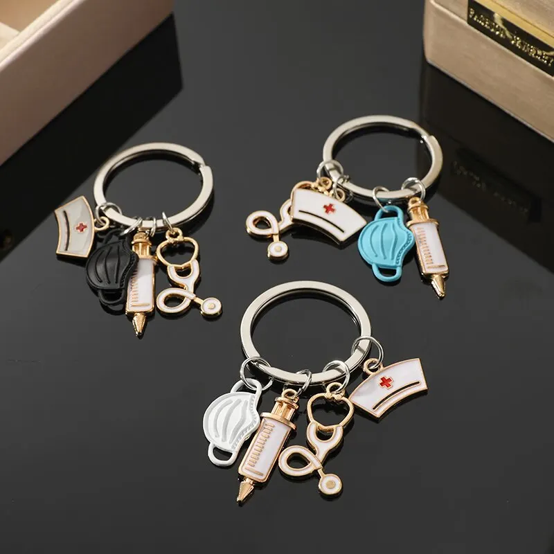 3pcs-Keychain-Set-Men-And-Women-Are-Suitable-For-Quirky-Style-Nurse ...