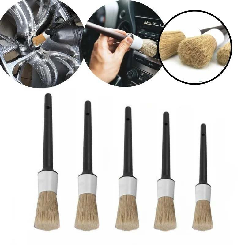 Car Detailing Brush Set 5Pc Premium Soft Auto Cleaning Brushes for ...