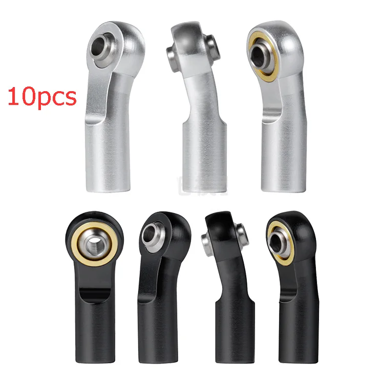 10PCS Metal M3 Tie Rod Ball Head Connector CW Elbow Curved Kneed Ball ...