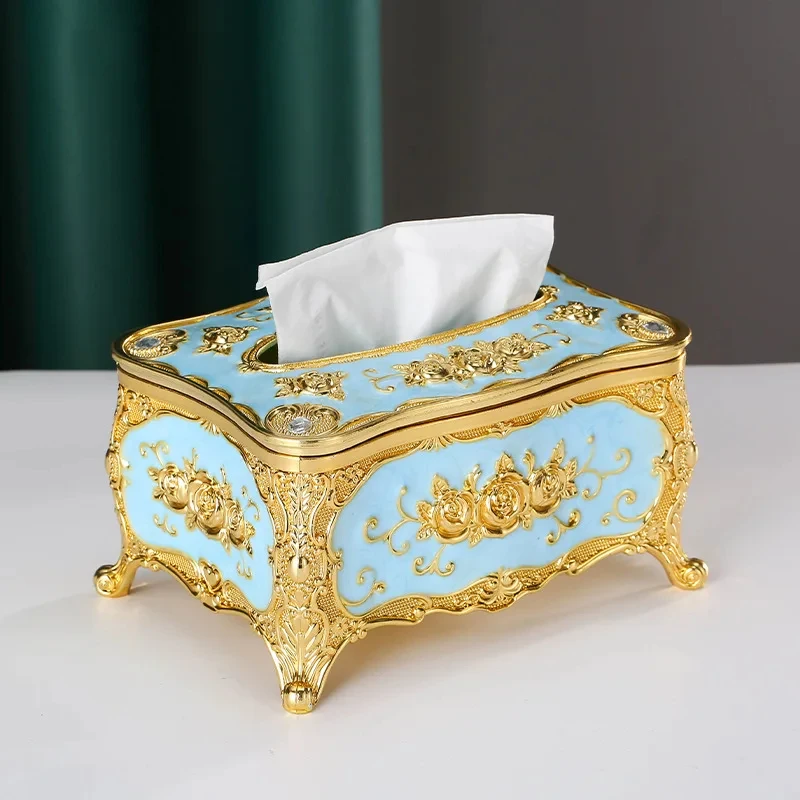 European-Style-Tissue-Box-Living-Room-Desktop-Tissue-Box-Retro-Luxury ...