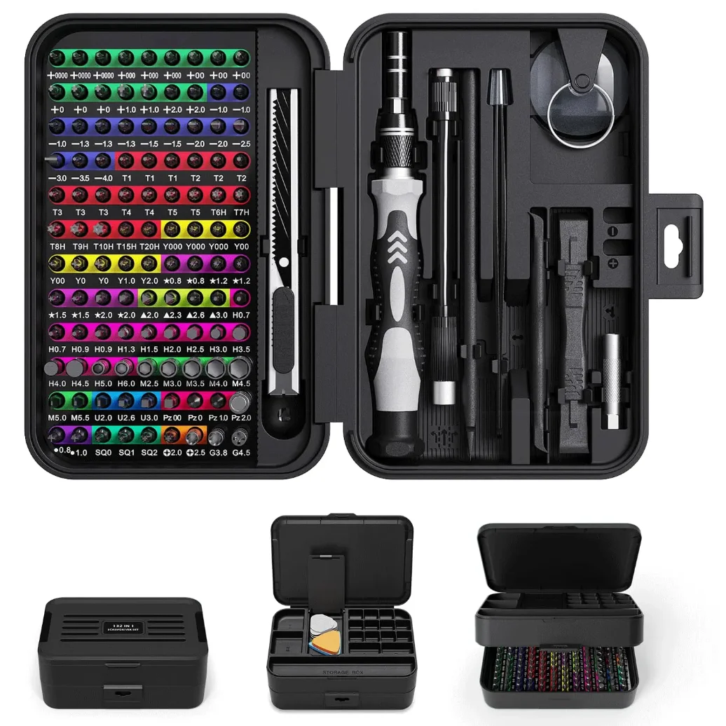 132 in 1 Precision Screwdriver Set Professional Hand Tool Kit Magnetic ...