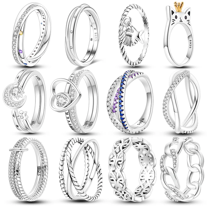 Rings-For-Women-100-925-Silver-Wholesale-Twisted-Snake-Rings-Luxury-Rose-Gold-Stackable-Rings ...