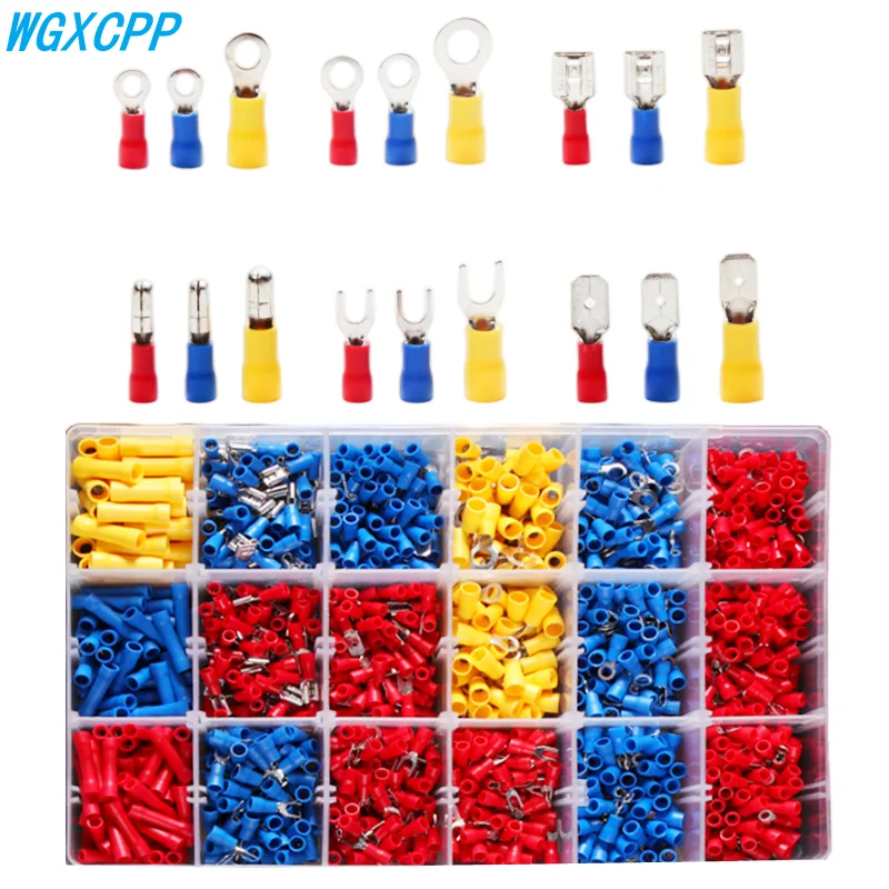 Kit de terminales de crimpado aislados en caja, terminación de empalme ...