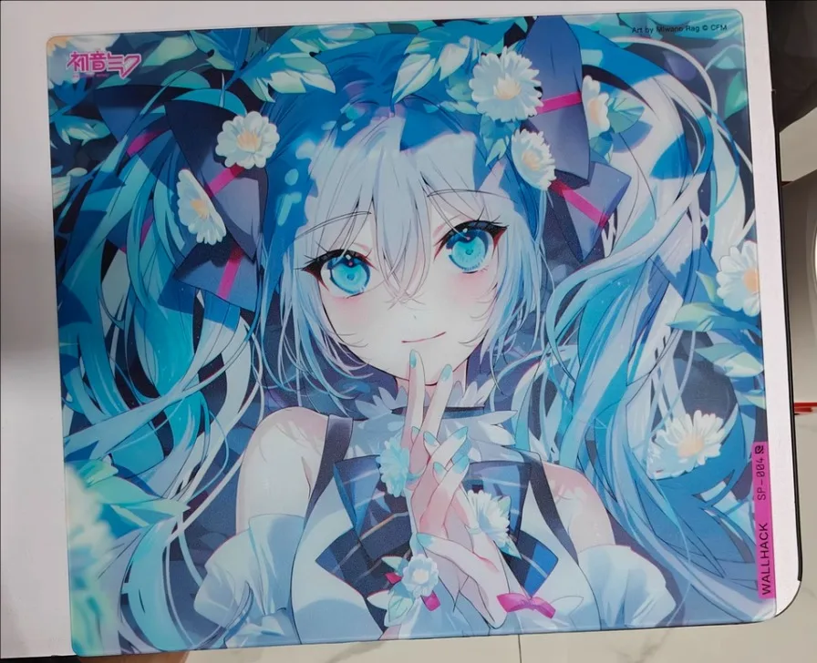 WALLHACK4-0-MIKU-same-replica-e-sports-FPS-tempered-glass-mouse-pad ...