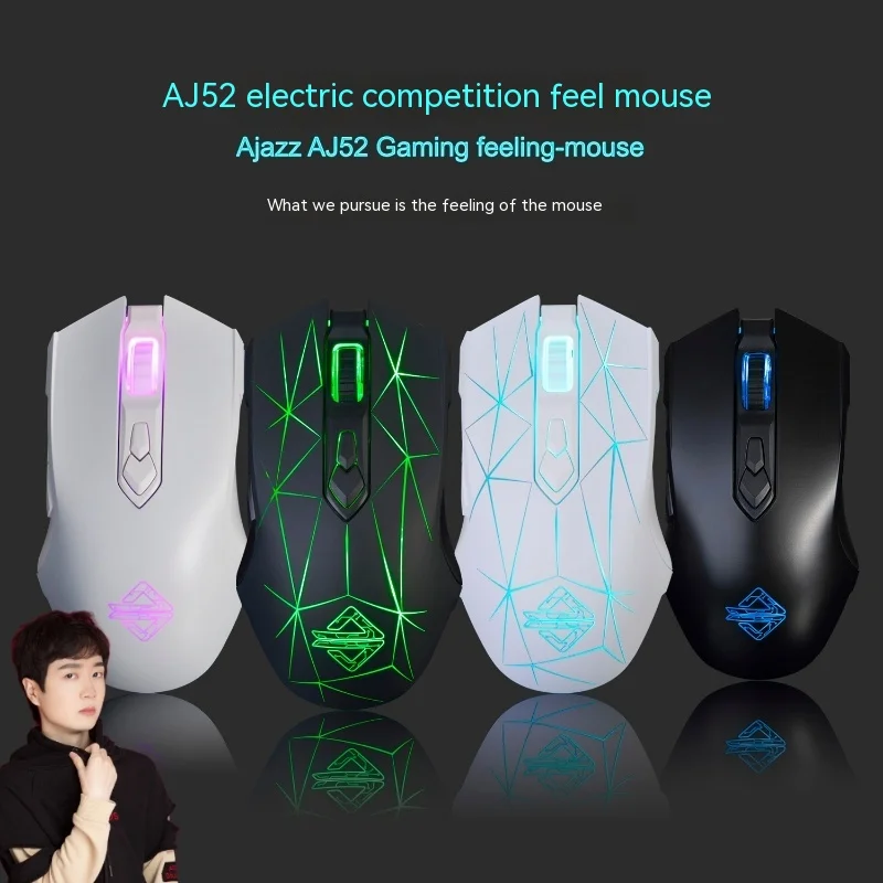 2024-New-Aj52-Gaming-Mouse-Backlit-Mechanical-Button-Mouse-Laptop-Usb ...