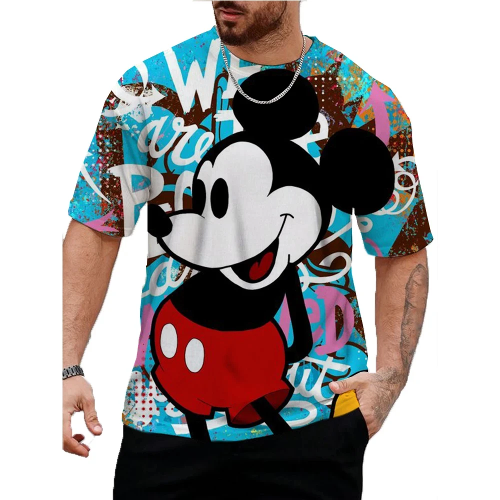 Disney-Summer-Men-Mickey-Mouse-T-Shirt-Cartoon-Tops-Tees-Fashion-Short ...