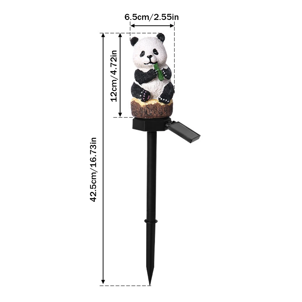 Solar Panda Garden Light Kültéri Led Gyeplámpa Kerti Dekorációhoz ...