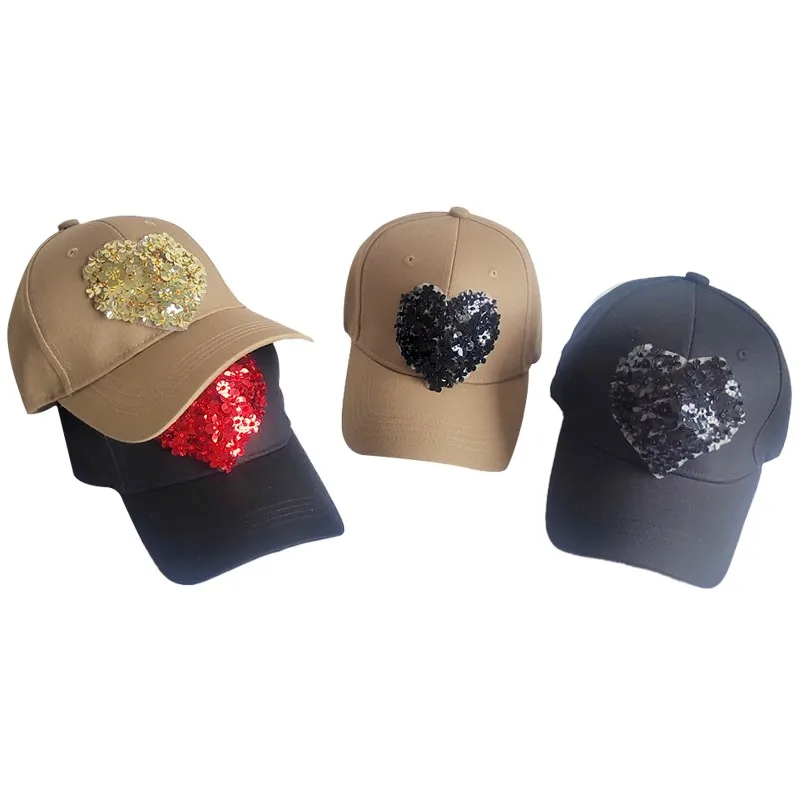 Summer Women Men Baseball Cap Casual Adjustable Flower Heart Snapback ...