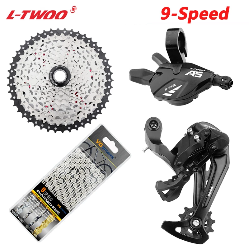 LTWOO 9 Speed A5 Trigger Shifter Rear Derailleur Groupset 9V Sunshine 11-36/40/42/46/50T ...