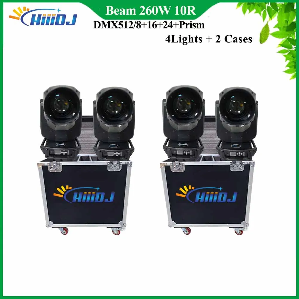 4PCS-260W-Beam-10r-Moving-Head-Lighting-Beam-260W-DMX512-Control-Prisms ...