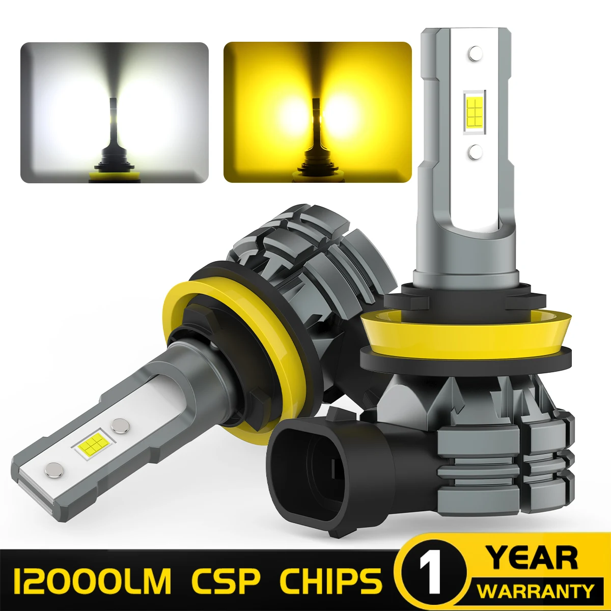 BMTxms-2PCS-H8-H11-LED-Fog-Light-H16JP-9006-HB4-9005-9145-H10-White ...