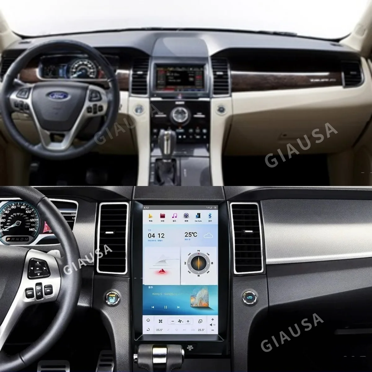 8-256GB-PX6-Android13-0-Screen-Car-GPS-Navigation-For-Ford-Taurus-2011 ...