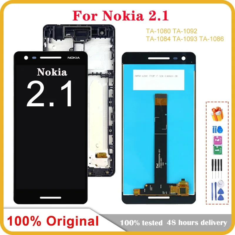 100% Original For Nokia 2.1 TA-1080 TA-1092 TA-1084 LCD Display Touch ...