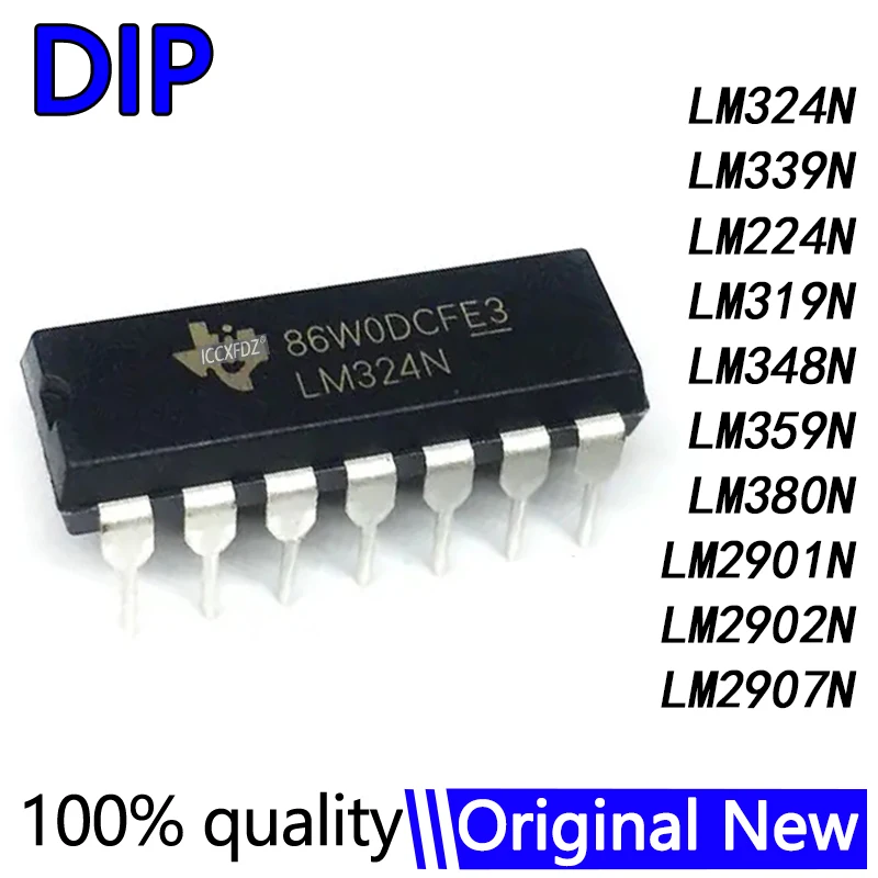 10Pcs-Lot-LM324N-LM324-DIP-14-LM339N-LM339-LM224N-LM319N-LM348N-LM359N-LM380N-LM2901N-LM2902N ...