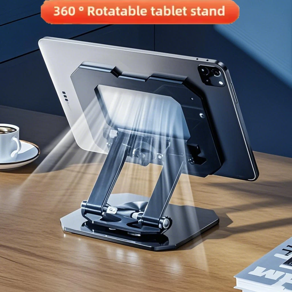 360 ° Suporte giratório para tablet, ajustável, dobrável, suporte de ...
