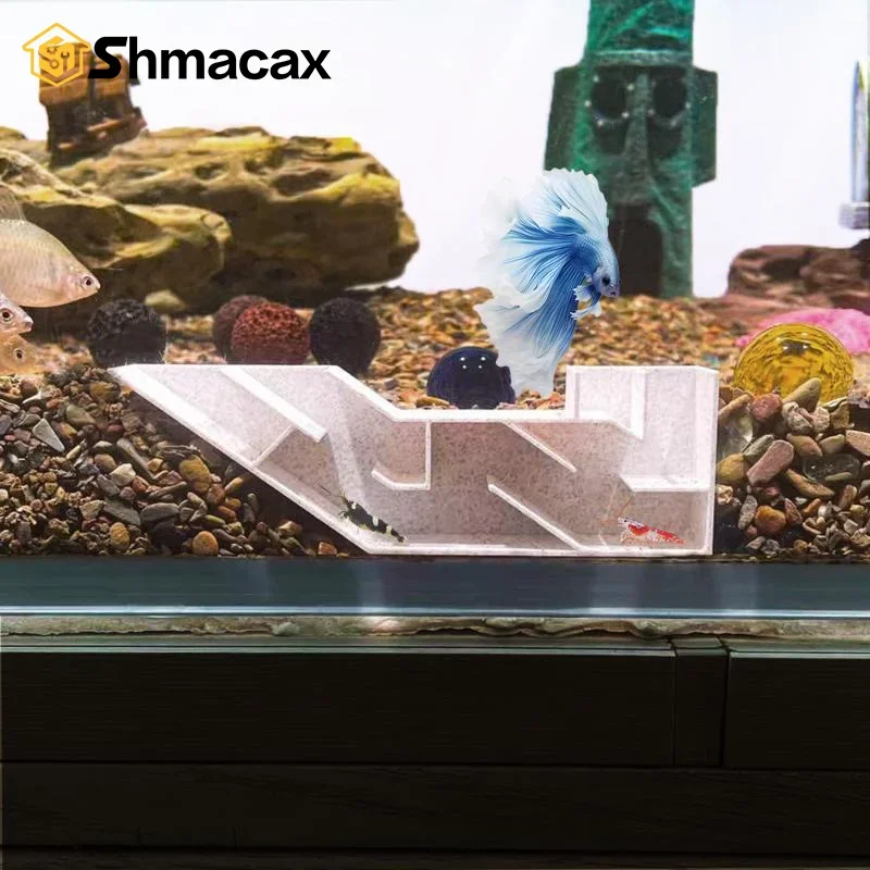 Fish Tunnel For Aquarium Breeding Cave Underground Cave Fish Tank Maze ...